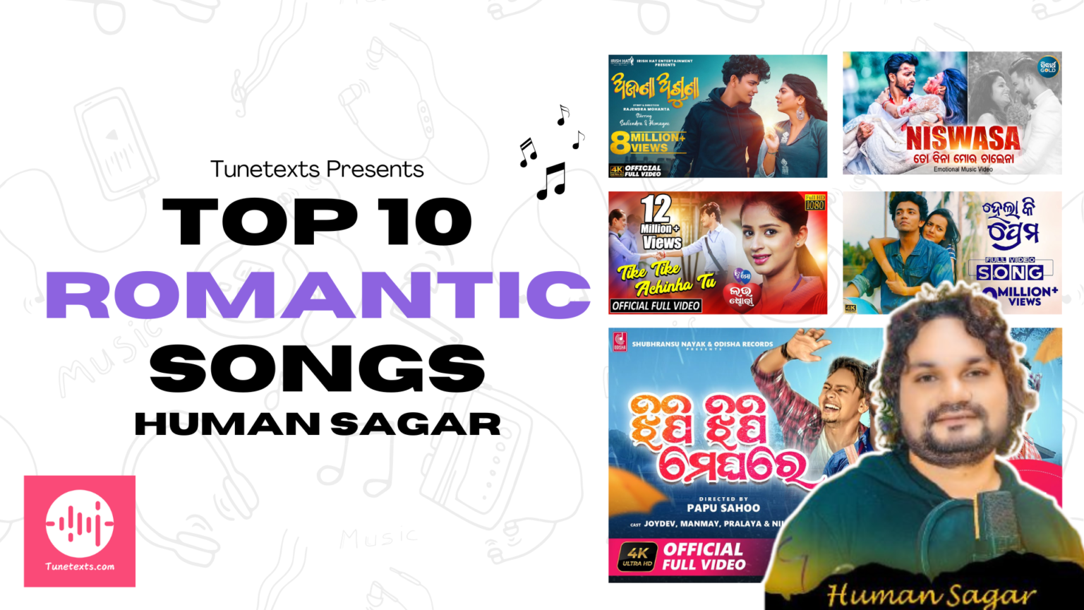 Top 10 Best Romantic Songs Of Humane Sagar - Tunetexts